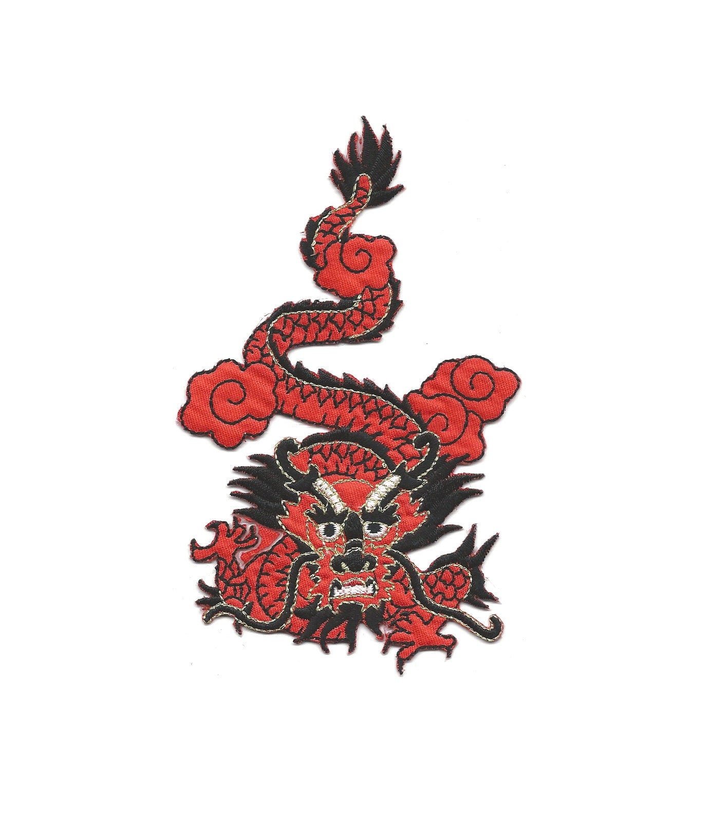 3X5 Red Dragon IRON ON PATCH Sew On Patch applique cloth | Etsy