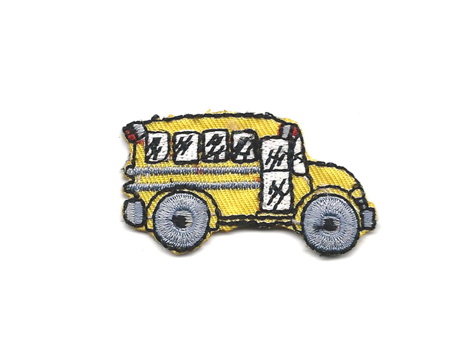 2x1" Yellow School Bus IRON ON PATCH Sew on Patch Embroidery Needle ...