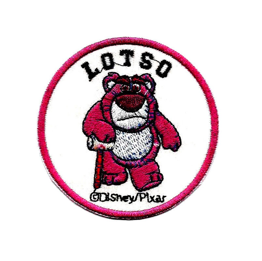 2.75" LOTSO Bear Embroidered IRON on PATCH / No Sew Disney Pink ...