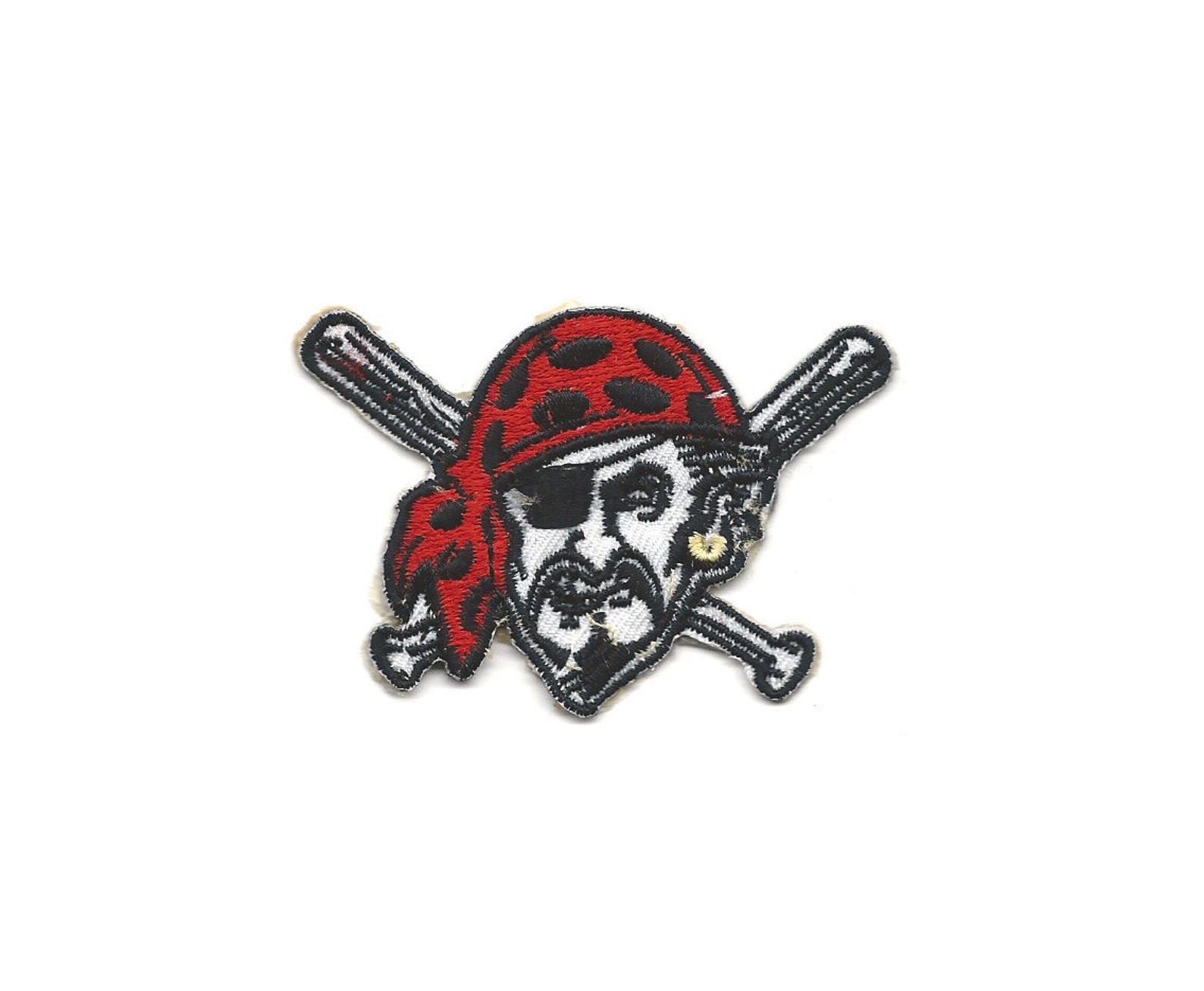 3x2 Pirate Embroidered Iron On Patch Sew On Jack Sparrow Pirates Of