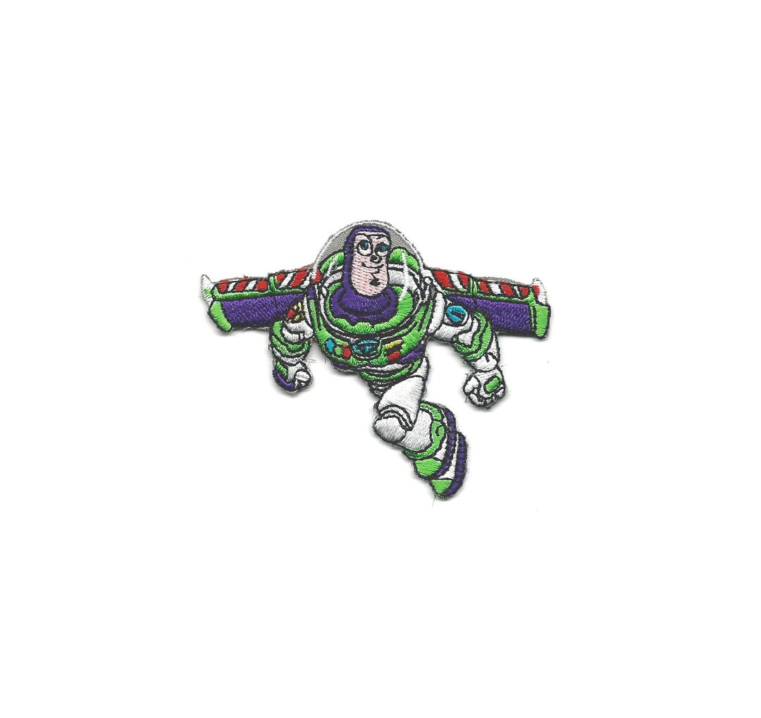 3x3" Buzz Lightyear Embroidered IRON on PATCH / No Sew Space Ranger ...
