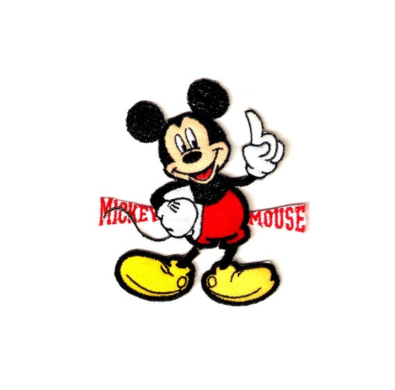 4x4.5 Finger in Air Mickey Mouse Embroidered IRON ON | Etsy