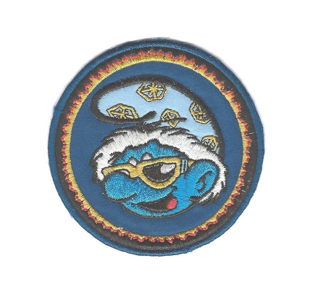 3x3" Blue Smurf IRON ON PATCH Sew on Patch House Rat Applique Cloth ...