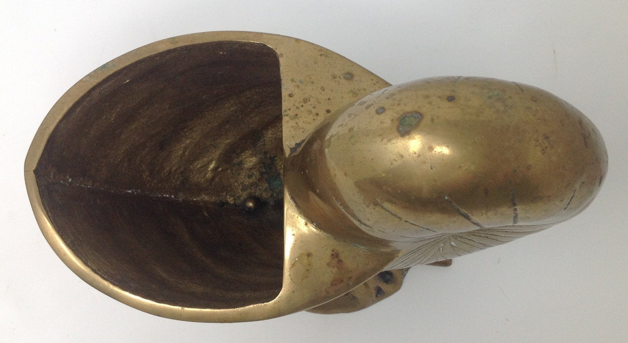 Vintage Brass Nautilus Shell Planter - Etsy