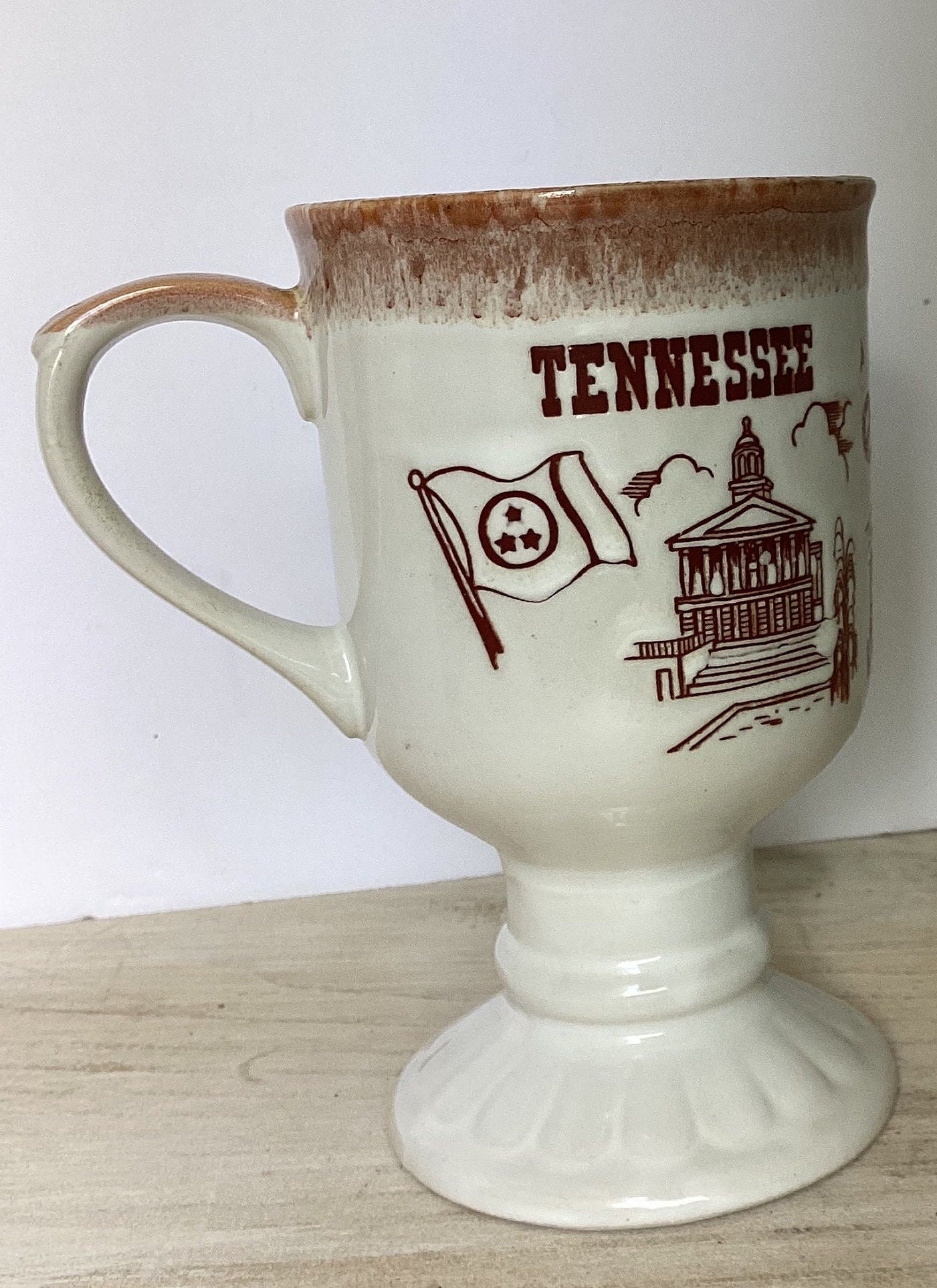 Vintage Tennessee Footed Mug - Etsy