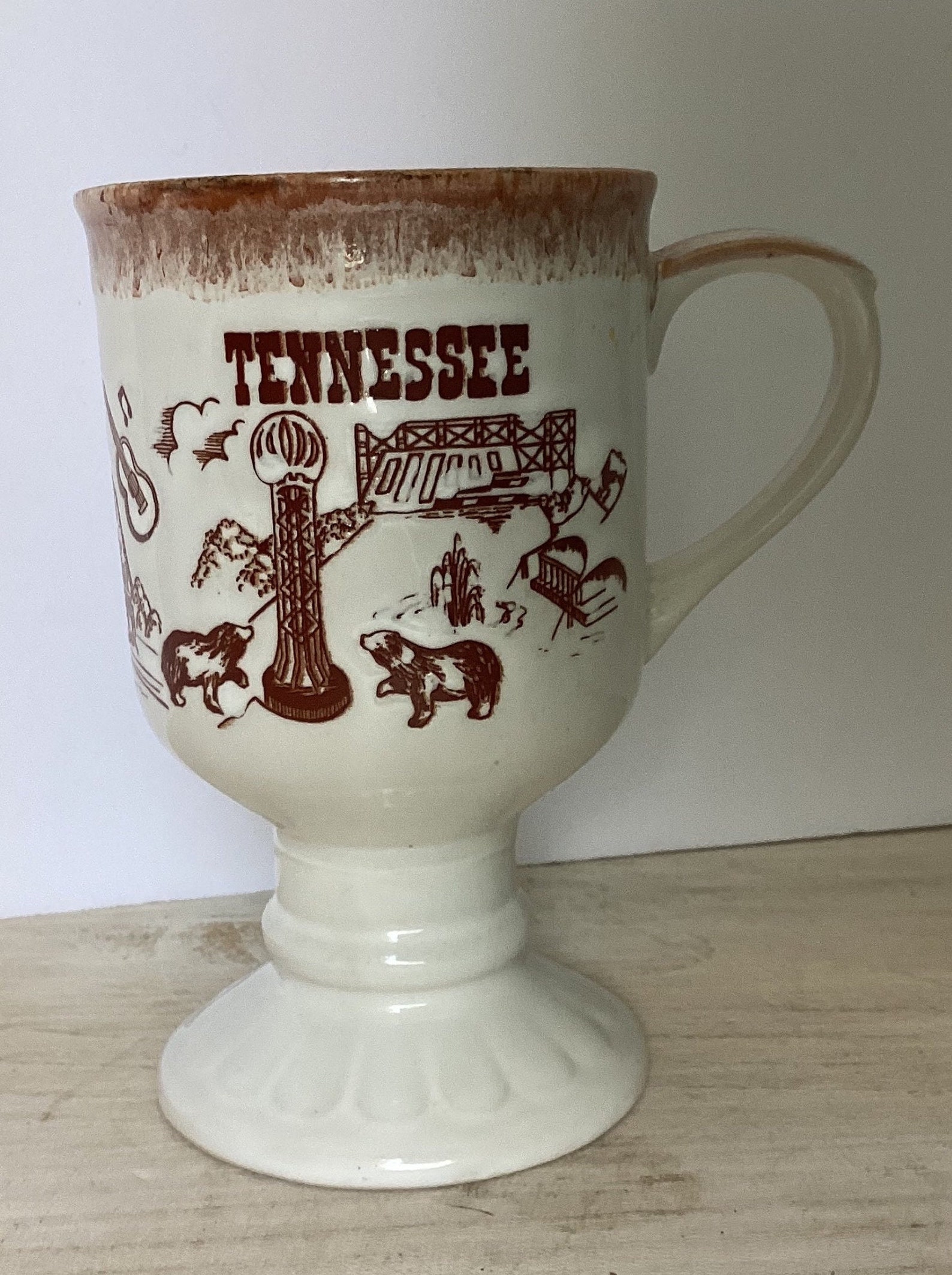 Vintage Tennessee Footed Mug - Etsy