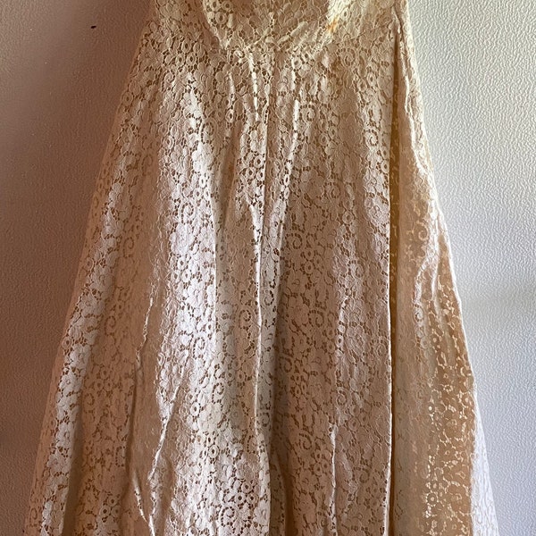 Vintage Lace Dress - Etsy