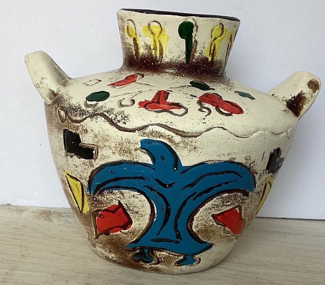 Vintage Native American Art Vase - Etsy