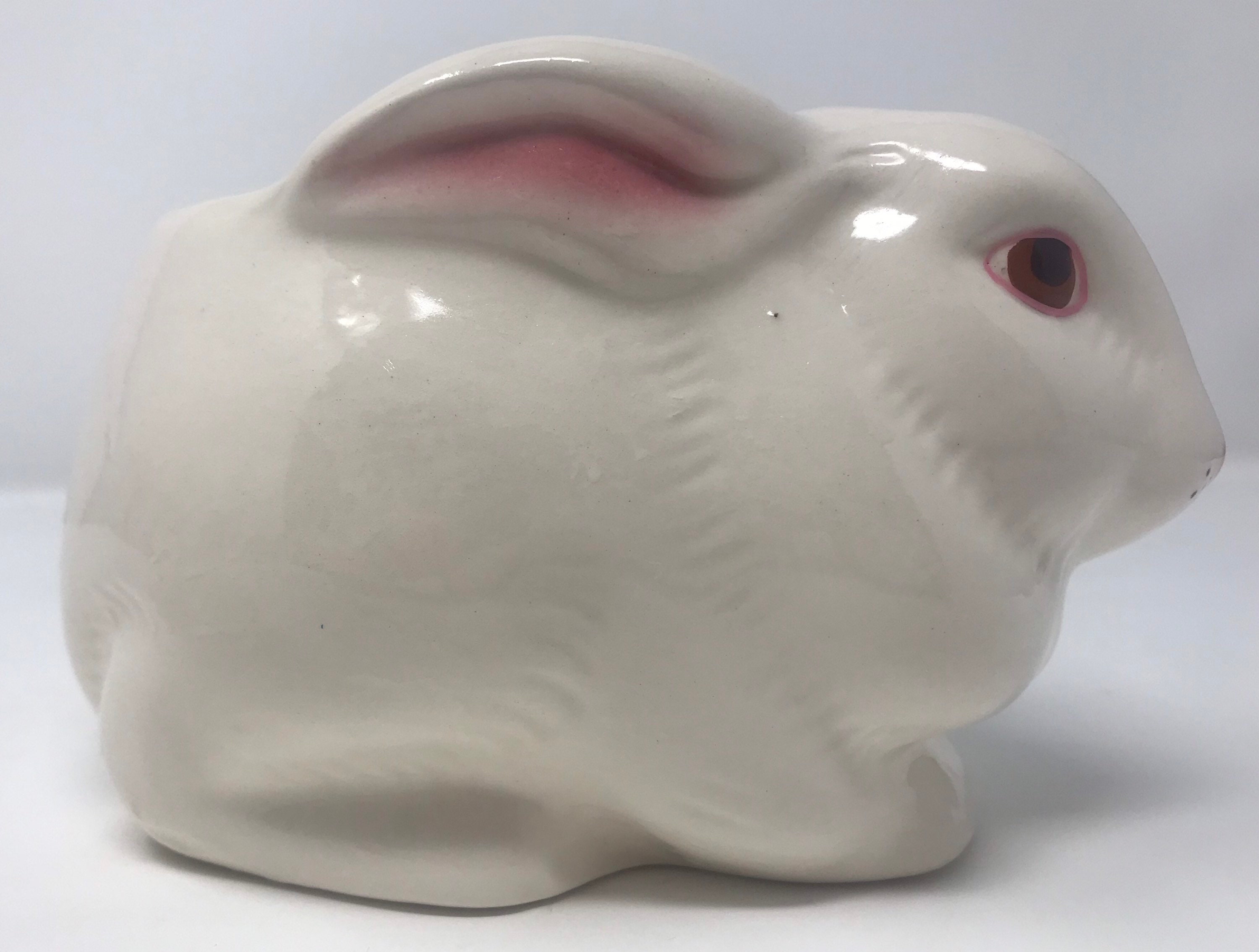 Vintage white bunny rabbit Avon planter | Etsy