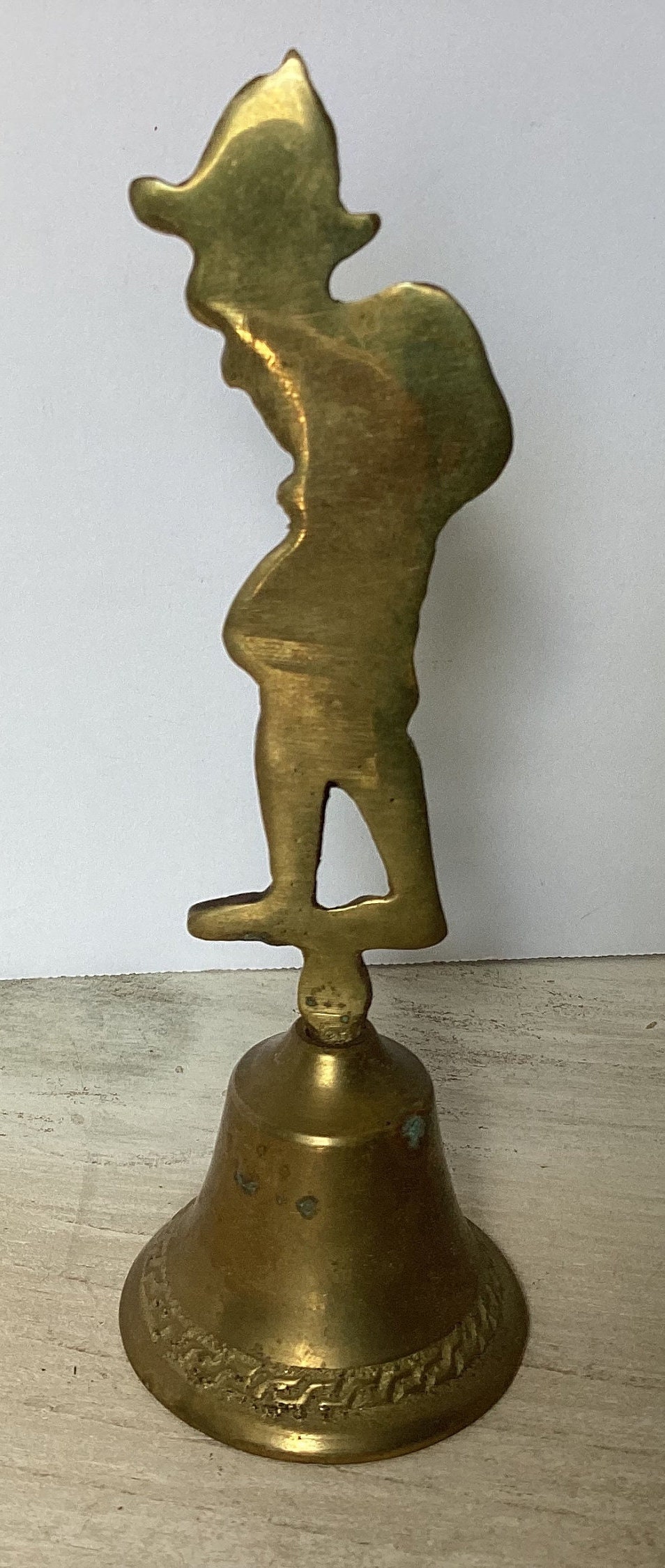Vintage Brass Goblin Bell - Etsy