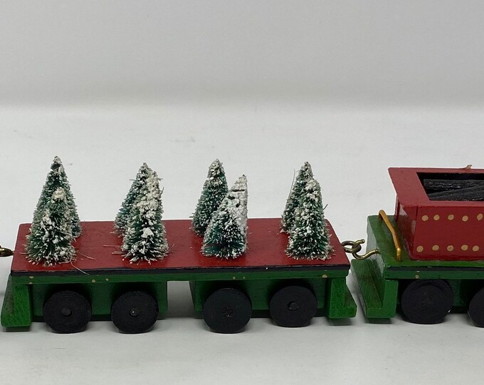 Vintage Evergreen Express Wooden Christmas Train - Etsy
