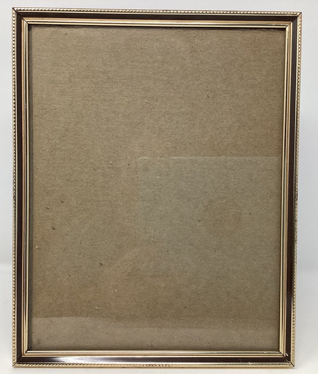 Vintage 8x10 Gold Picture Frame With Wood Veneer Inlay - Etsy