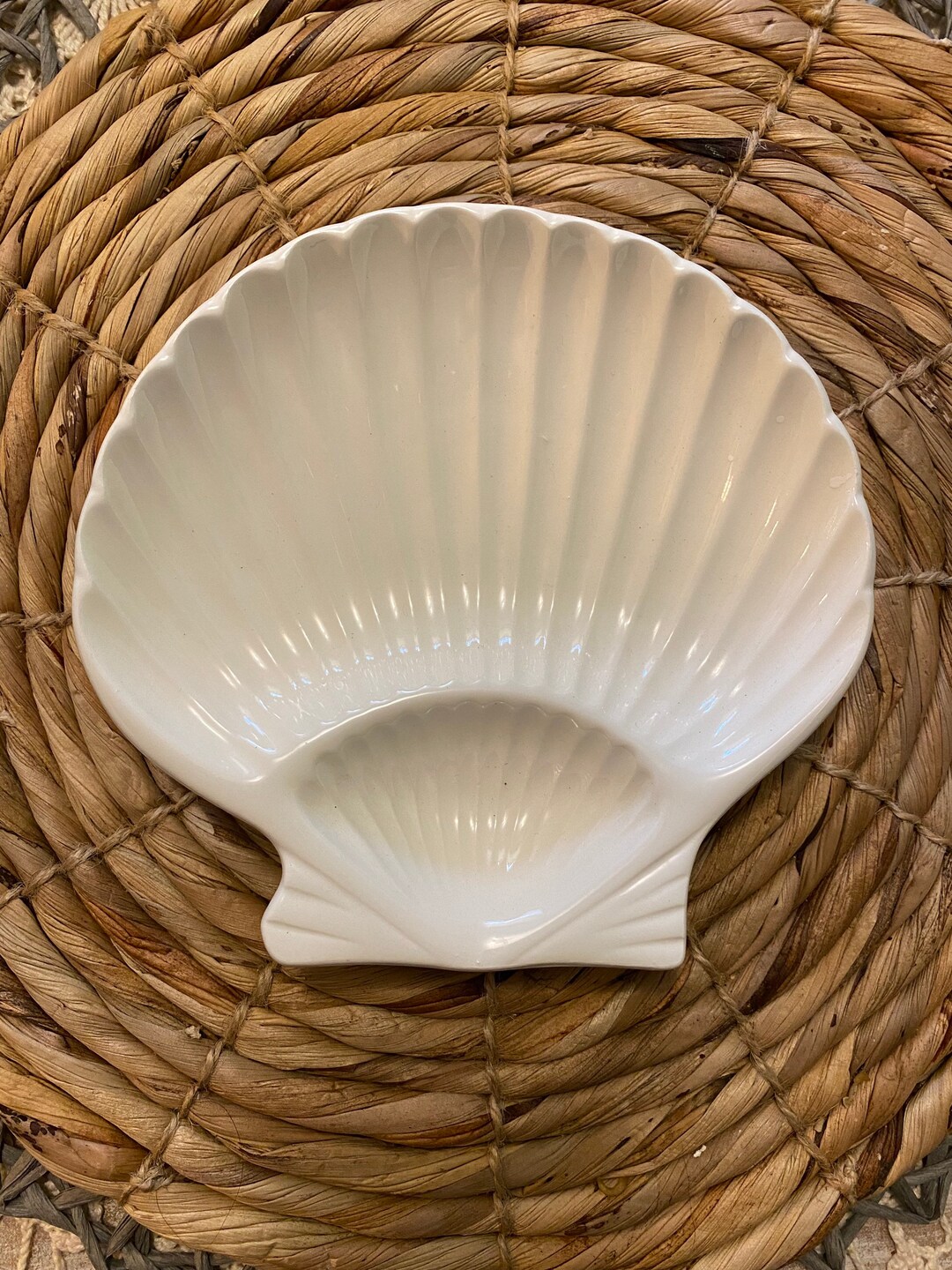 Vintage Seashell Soap Dish/ Trinket Dish - Etsy