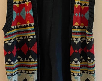 Native Print Vest - Etsy