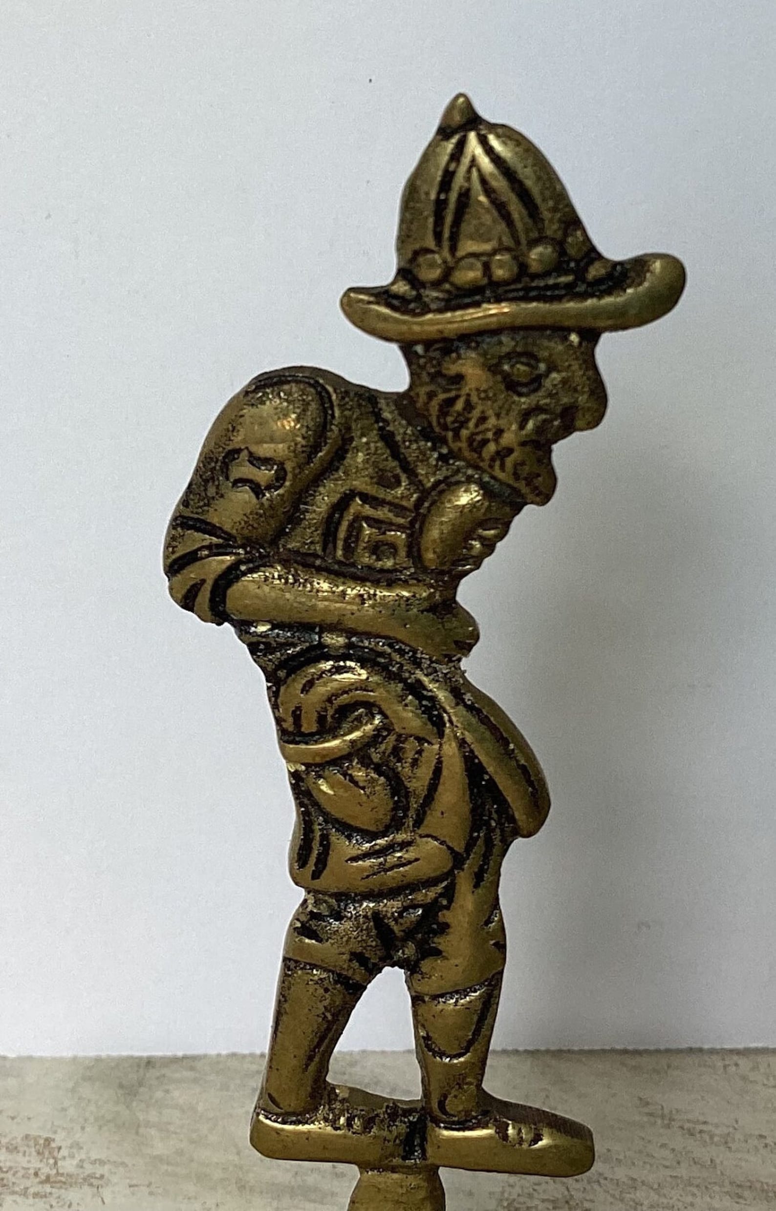 Vintage Brass Goblin Bell - Etsy