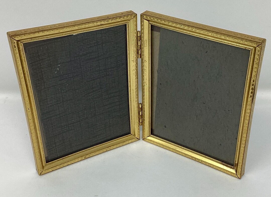 Vintage 3x4 Double Gold Tone Picture Frame - Etsy