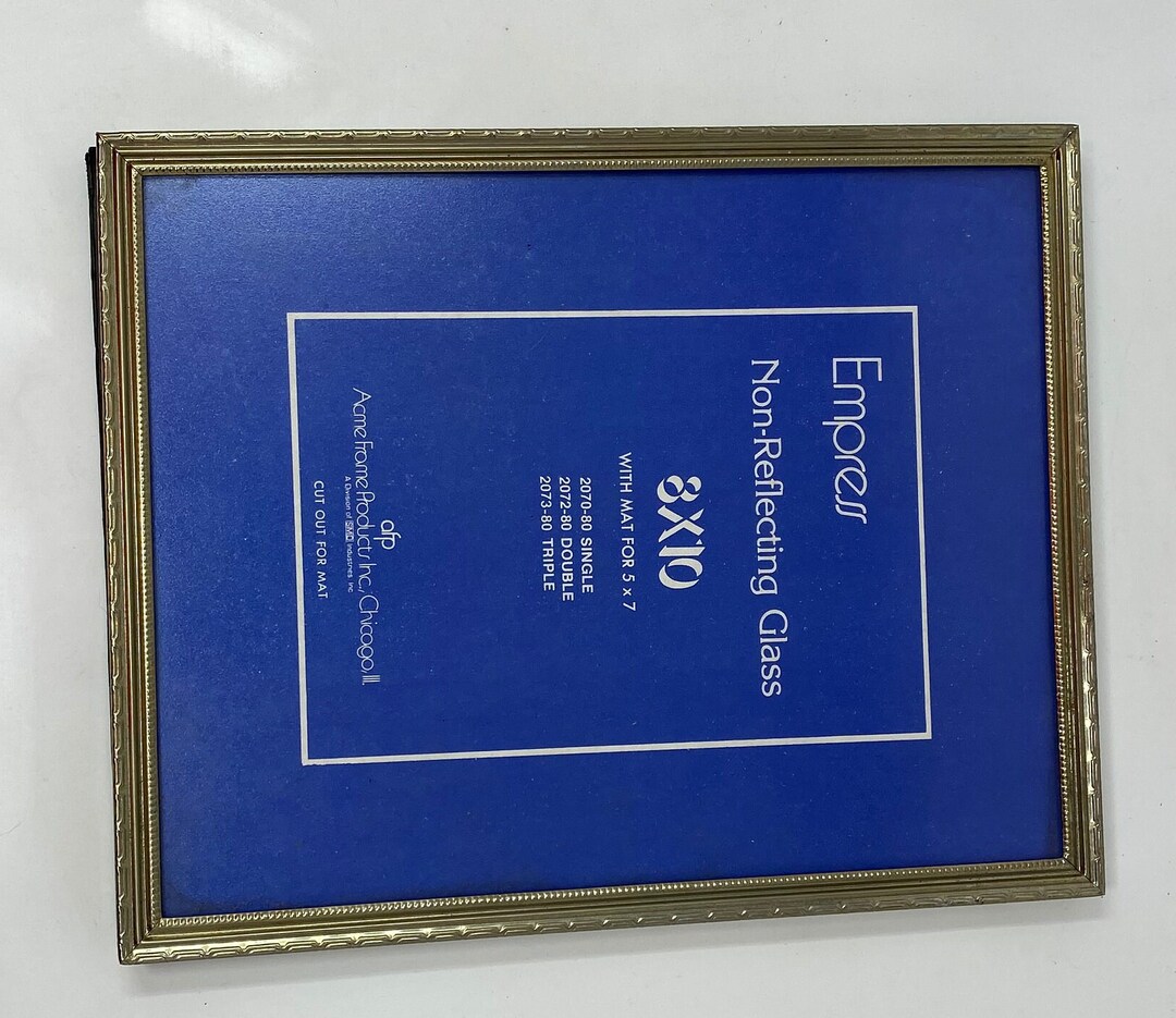 Vintage 8x10 Acme Gold Frame - Etsy