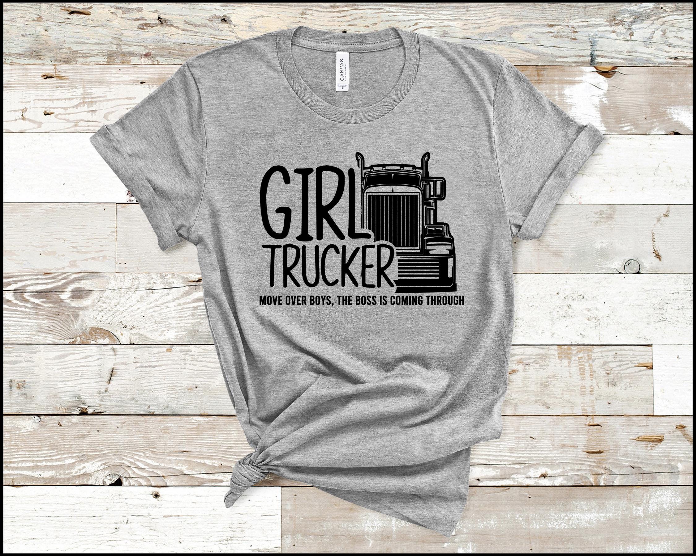 Girl Trucker SVG - Etsy