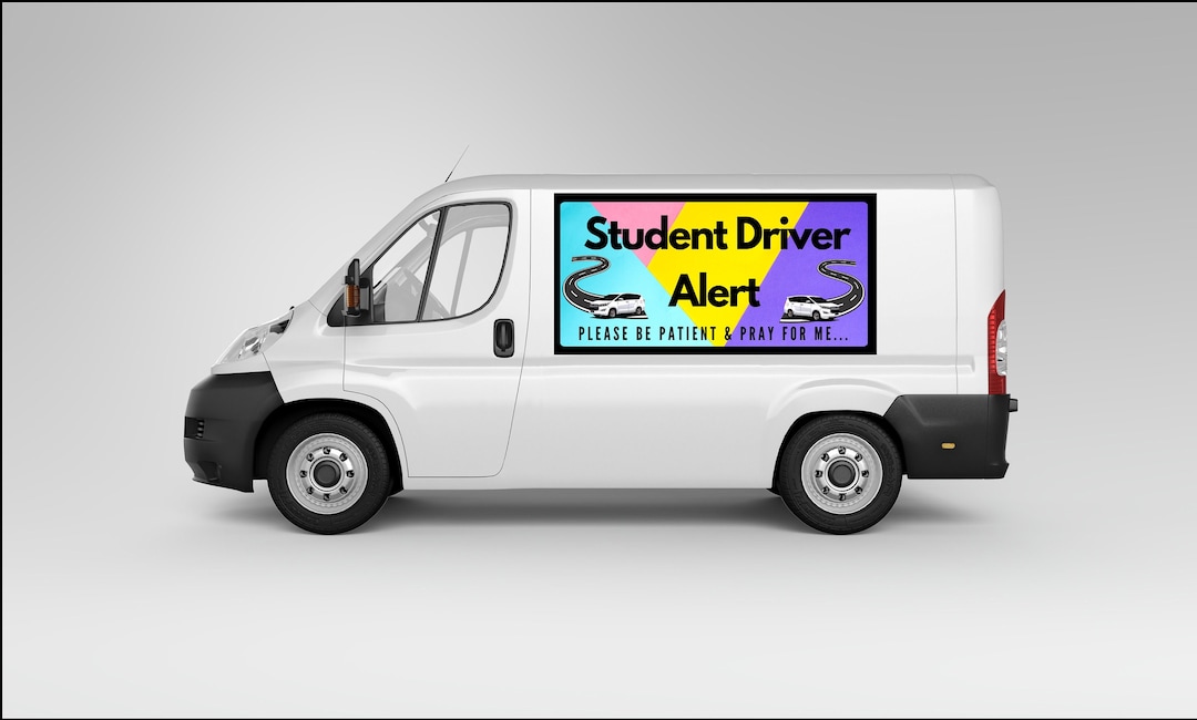 Magnetic Student Driver Bumper Sticker - Etsy