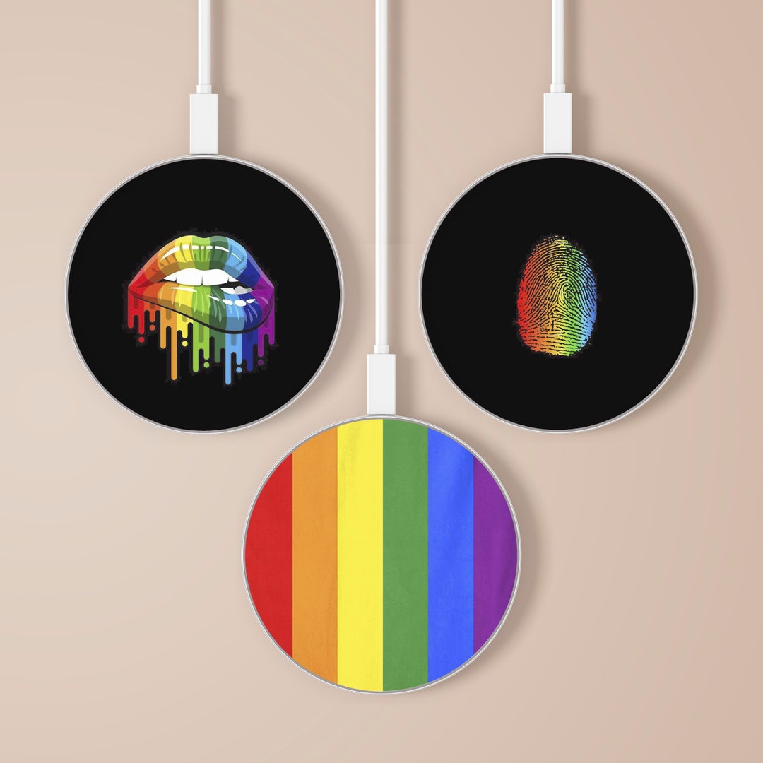 Rainbow Flag Wireless Charger Pride Charging Station, Fast Charging ...