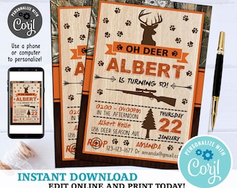 Hunting invitation | Etsy