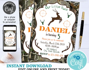 Hunting invitation | Etsy