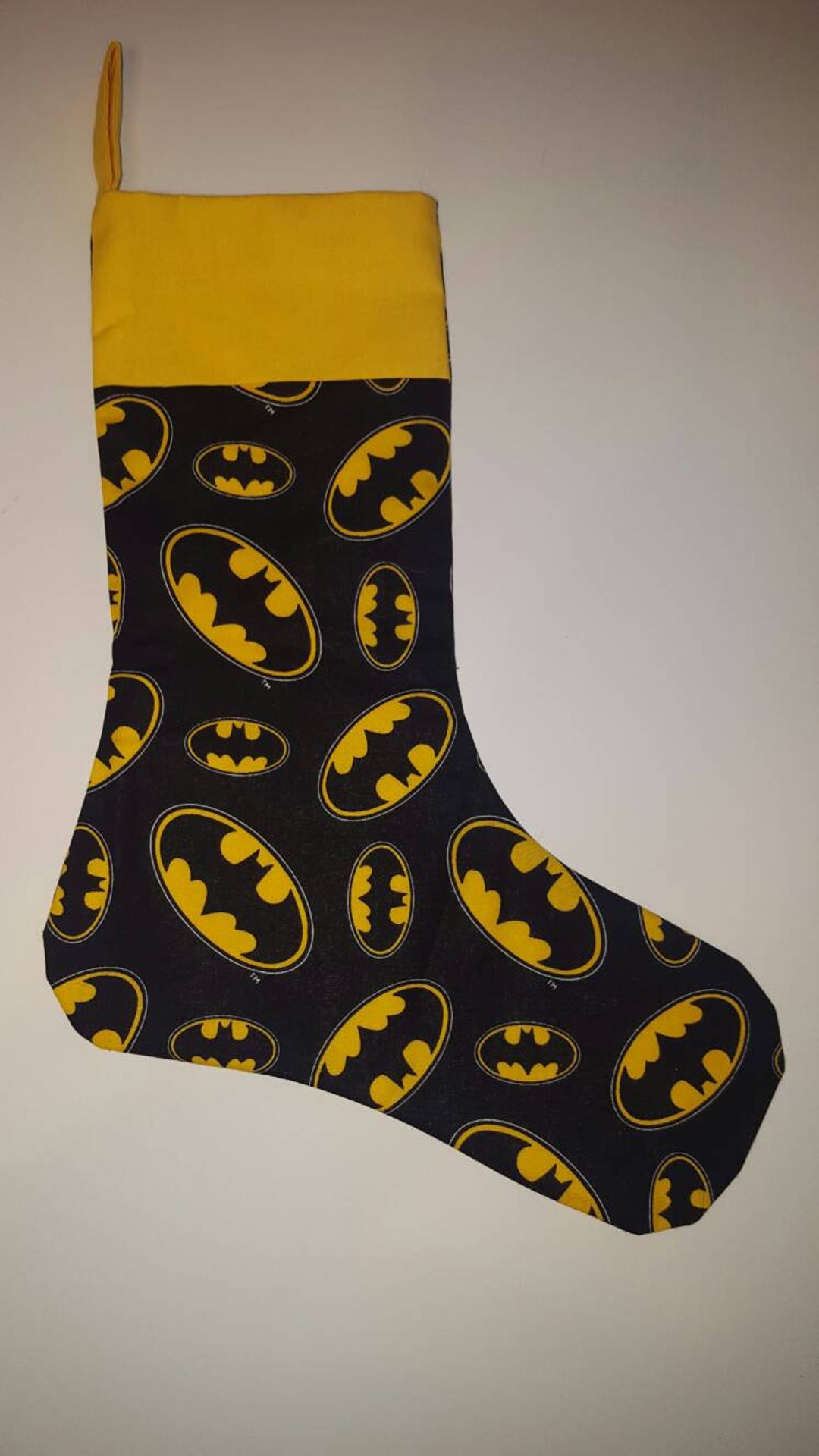Batman Lined Christmas Stocking - Etsy
