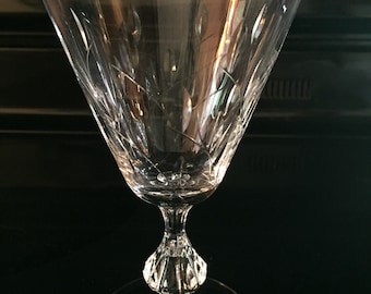 Crystal stemware | Etsy