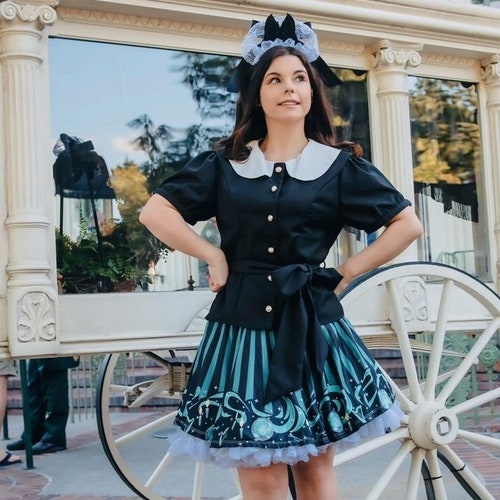 Haunted Mansion Hostess Inspired Mickey Skirt for Young Gals - Etsy