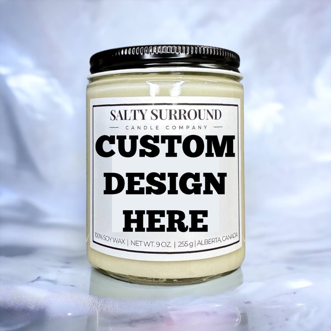 Customizable Scented Candle | Soy, Hand-poured, 9oz. Custom Scented ...