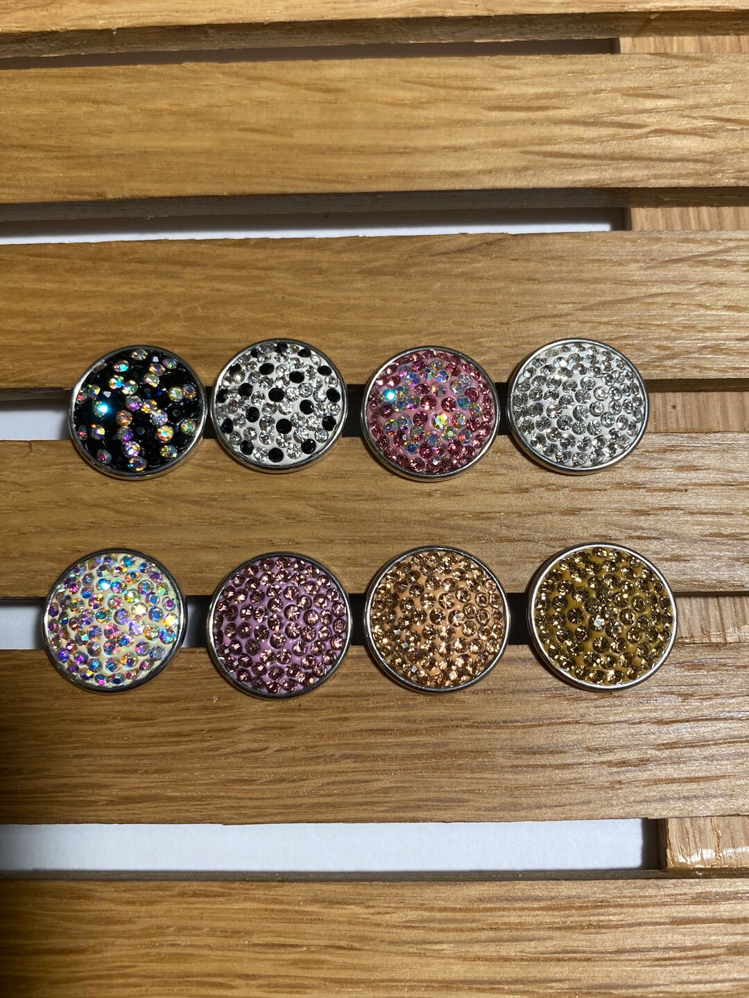 Sparkly Gem Snaps 2 18mm fits Standard Sized Snap Jewelry Bases ...