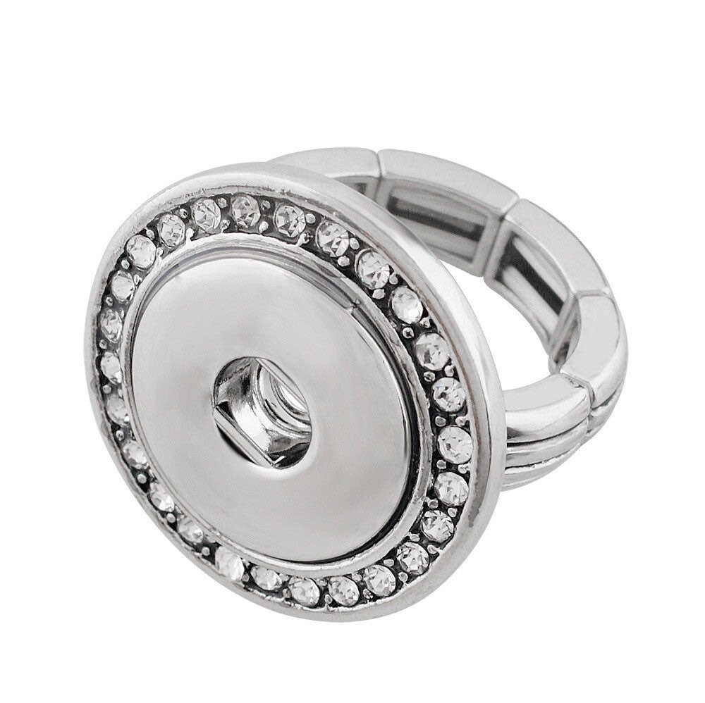 Rhinestone Stretch Snap Ring | atelier-yuwa.ciao.jp