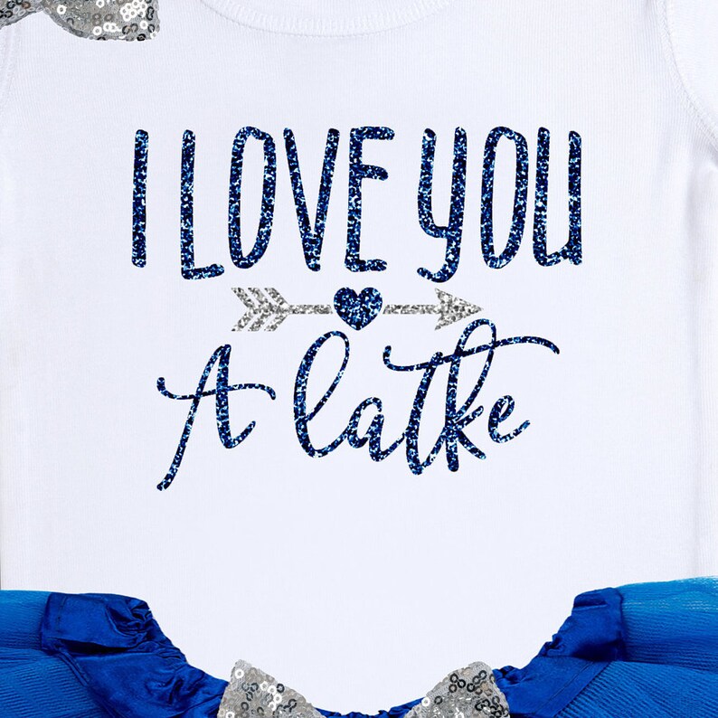 I Love You a Latke Baby Girl's First Hanukkah My First - Etsy