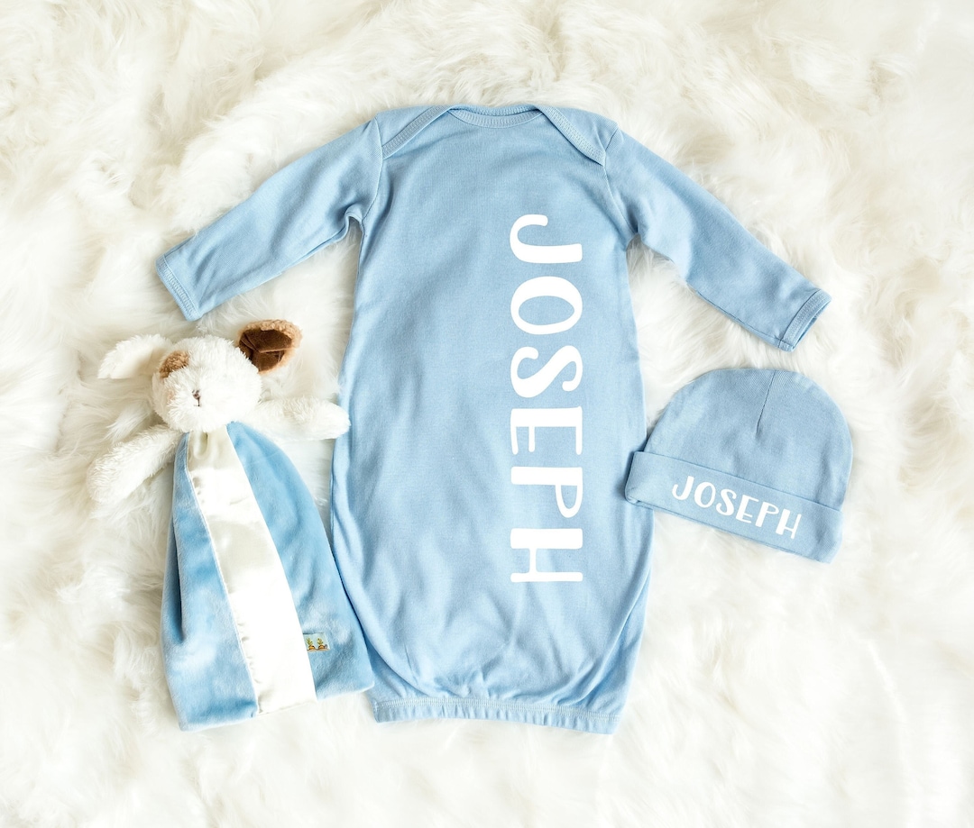 Baby Boy Layette Set - Baby Sleeper Gown - Newborn Boy Coming Home ...