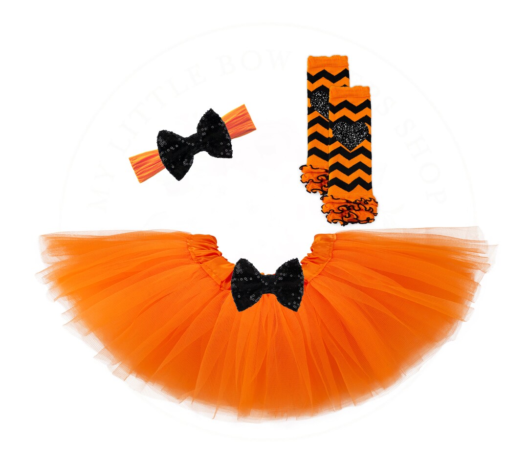 Halloween Tutu 3 Piece Set - Fall Tutu Set - Thanksgiving Tutu - Tutu ...
