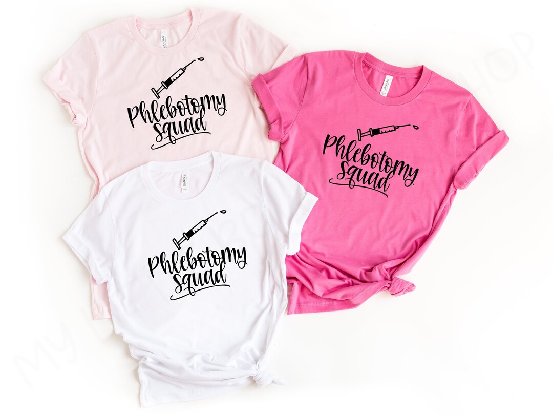 Phlebotomy Squad Lab Week Shirt - Laboratory Tech Shirt - Scientist ...