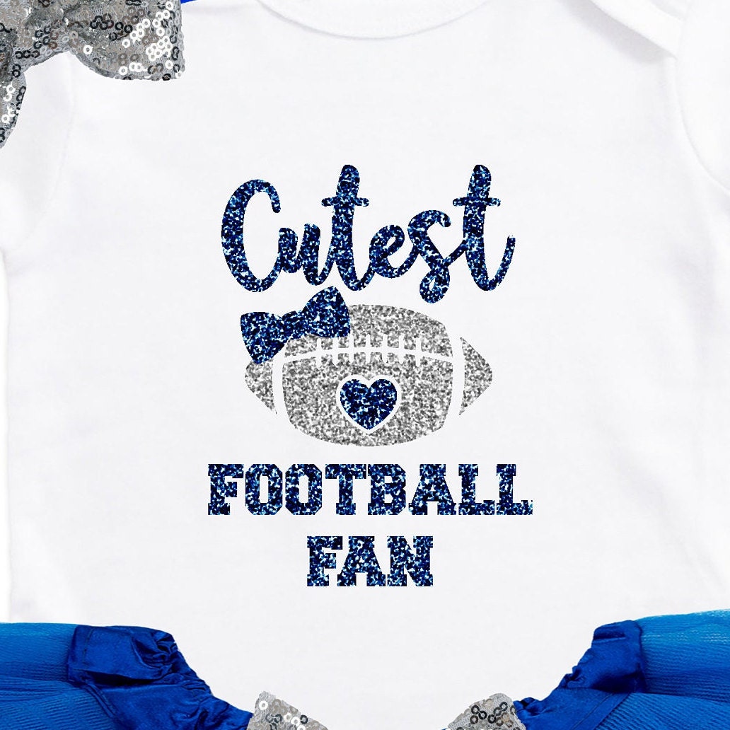 Cutest Football Fan Onesie® Baby Girl Football Outfit - Etsy