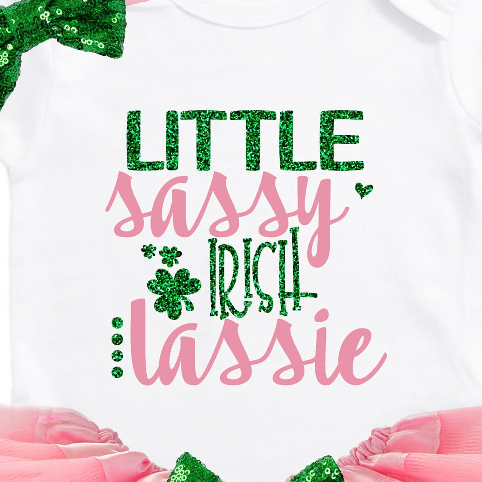 Little Sassy Irish Lassie Baby Girl's St Patricks Day - Etsy