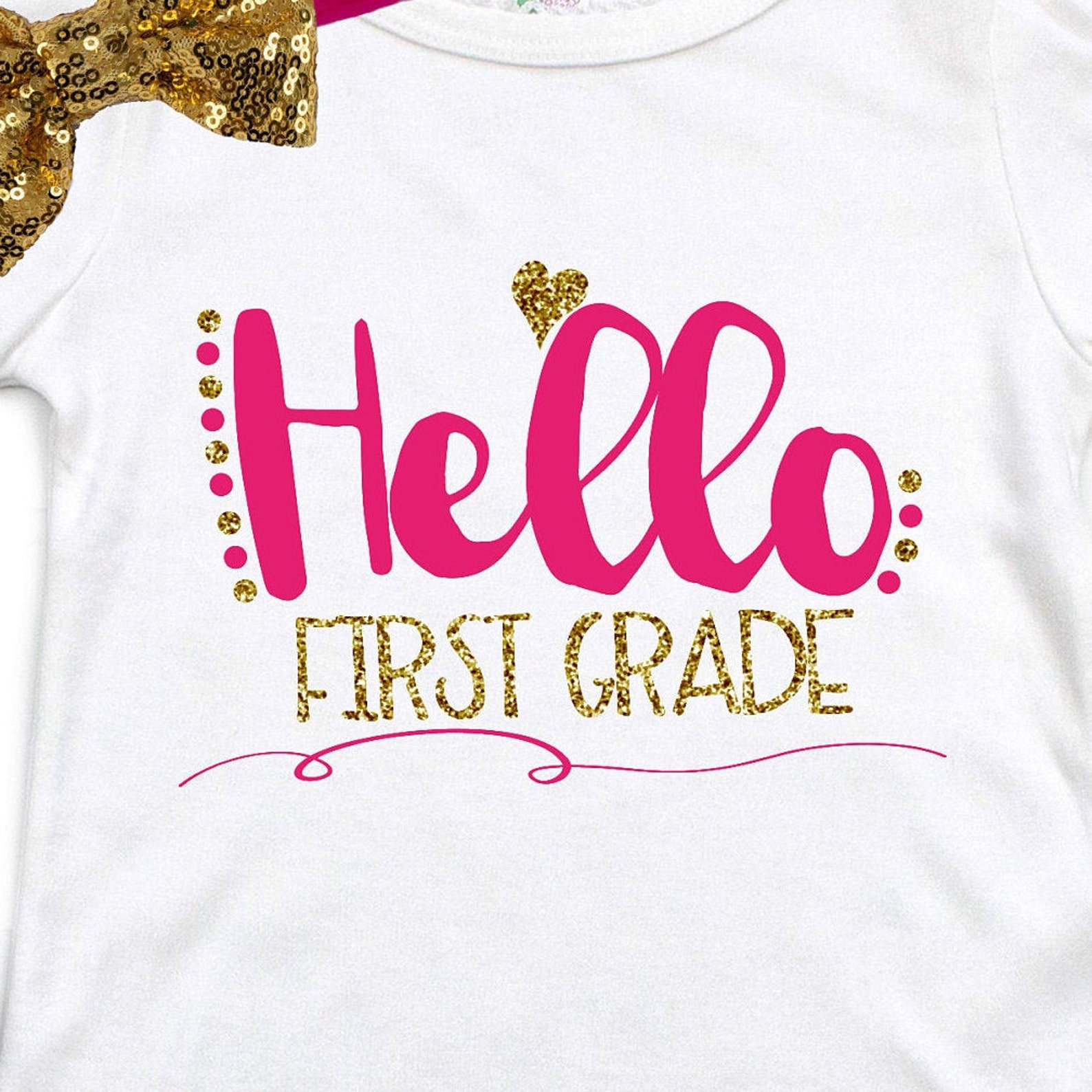 Back to School Outfit 1st Grade Shirt for Girls 1st Grade - Etsy