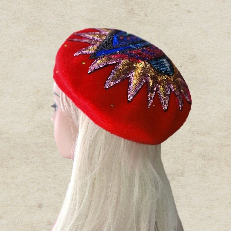 Embellished Beret - Etsy