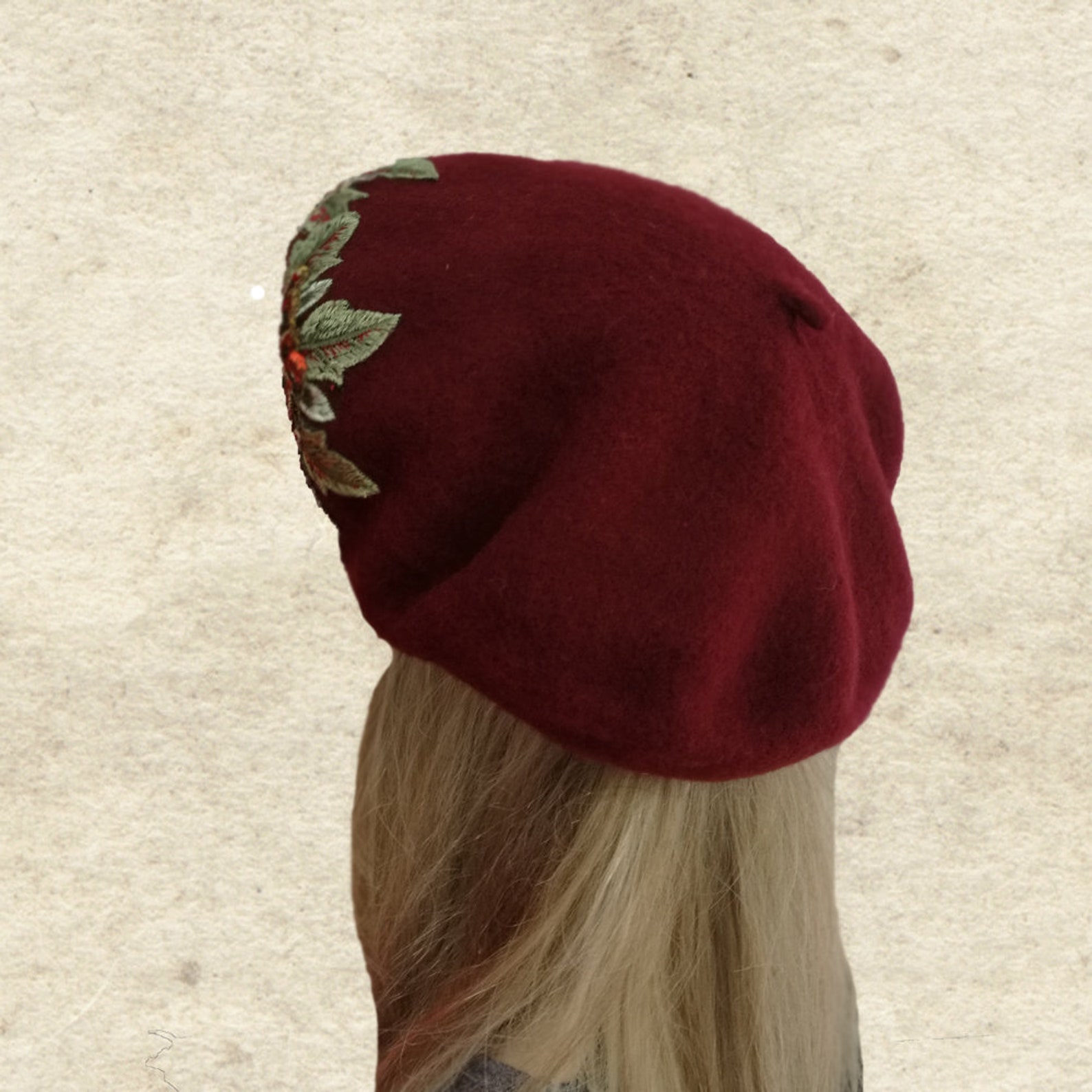 Felted Wool Beret Women's Winter Beret Womens French - Etsy