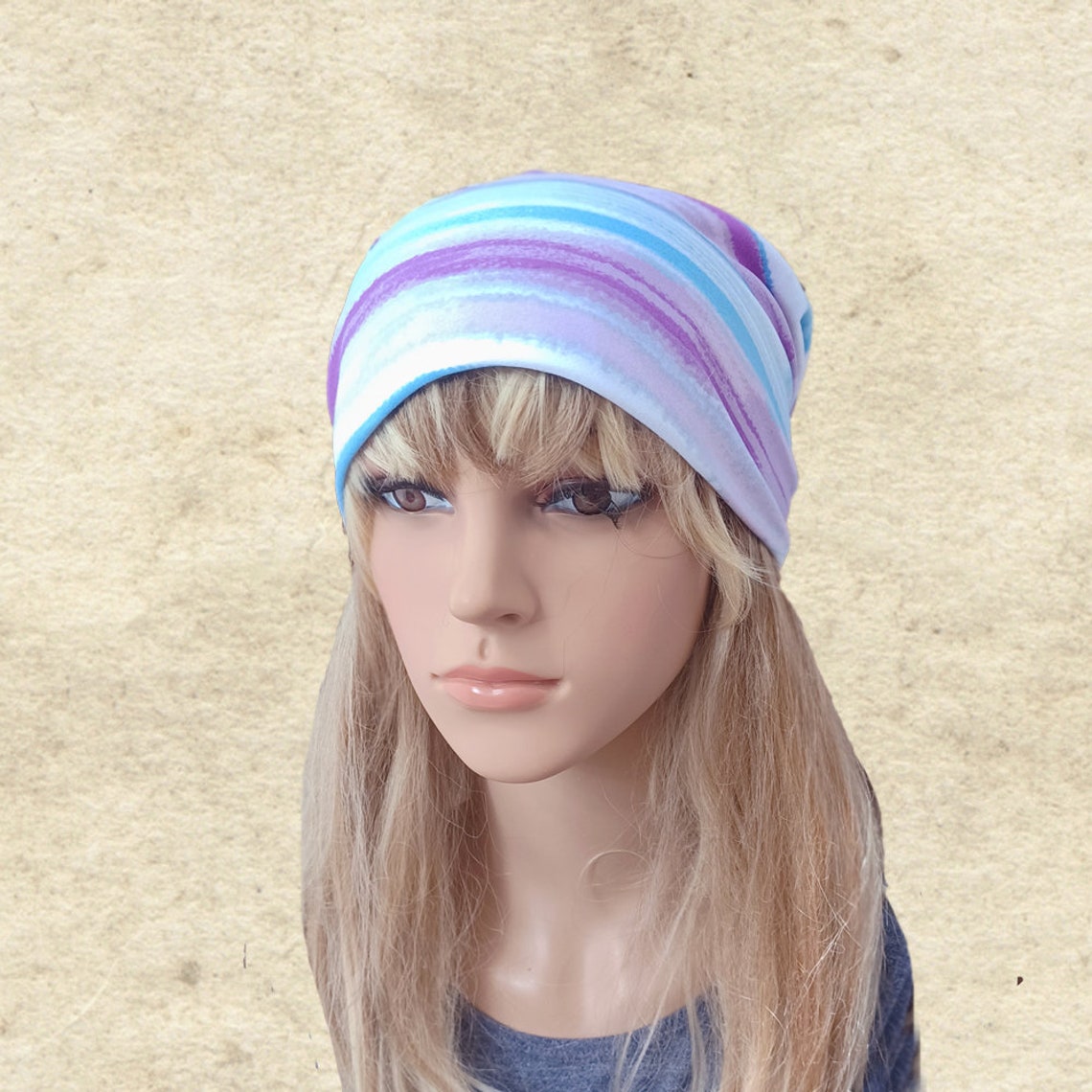 Slouchy Polyester Beanie: Trendy Women's Hat - Etsy