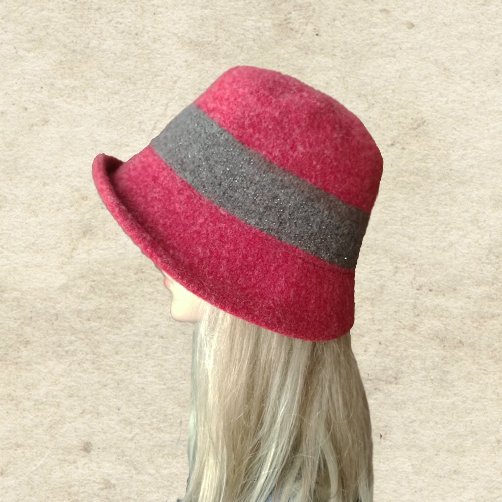 Women's Felt Hats, Felted Wool Hat, Womens Cloche Hat, Cloche Felted ...