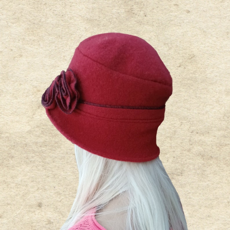 Women's Winter Hat Black Cloche Hats Winter Felted Hat - Etsy