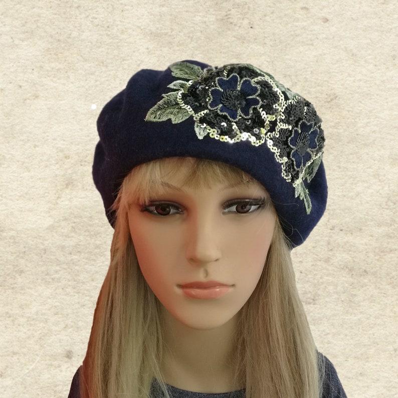 Felted Wool Beret Women's Winter Beret Womens French - Etsy