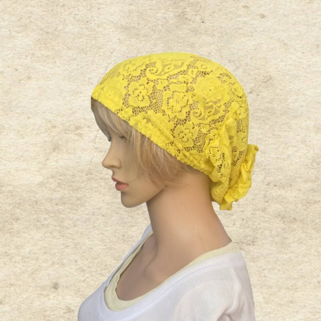 Summer Lace Bandana: Women's Head Covering, Easy Wear Tam - Etsy