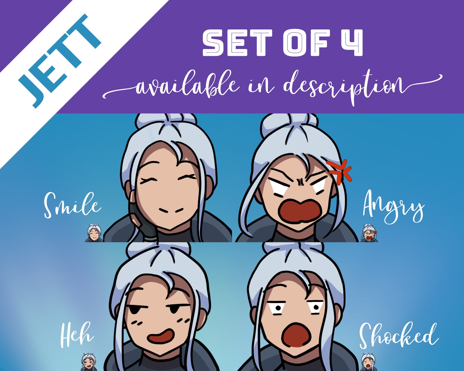 Valorant Emote for Twitch Jett Angry - Etsy