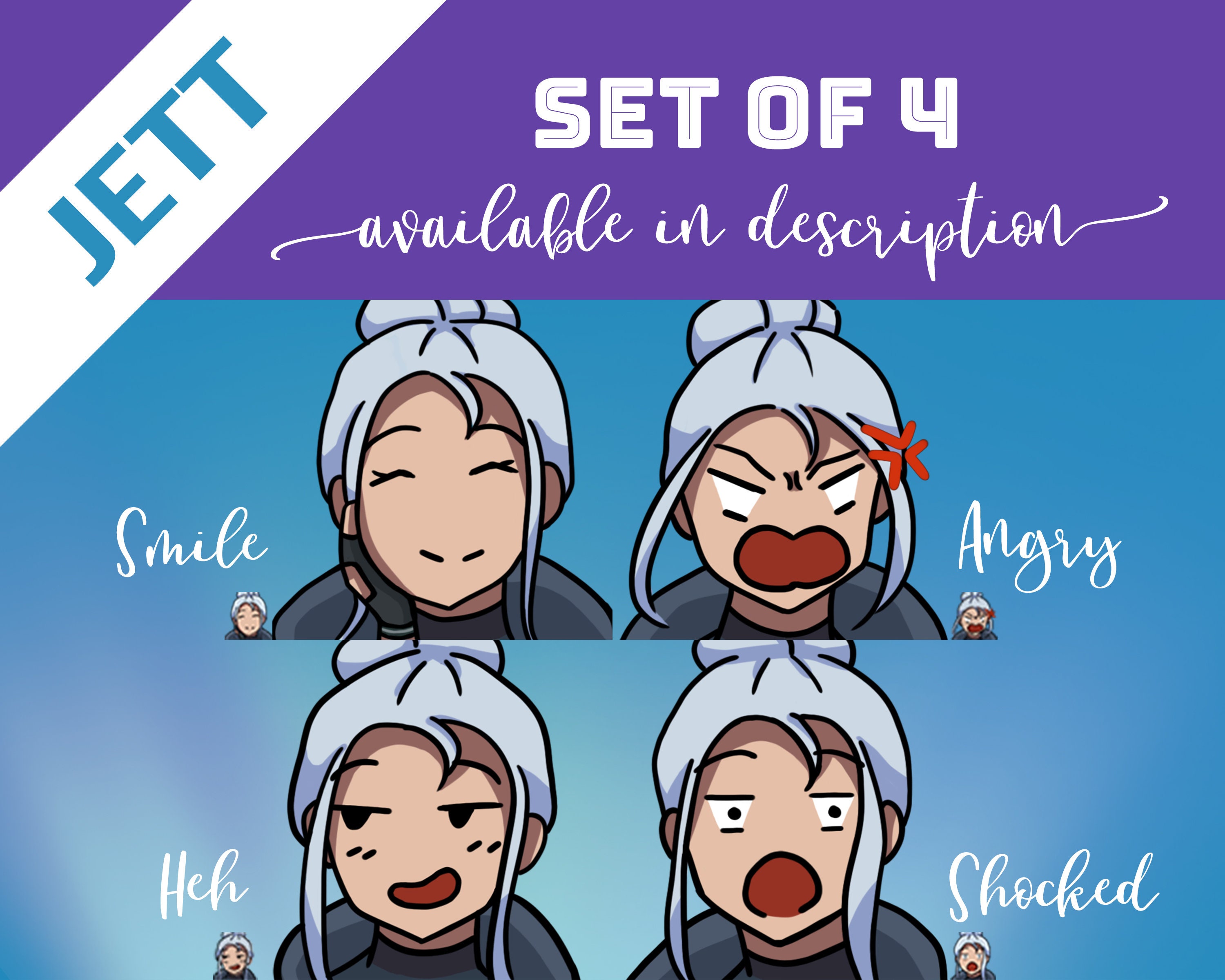Valorant Emote for Twitch Jett Angry - Etsy