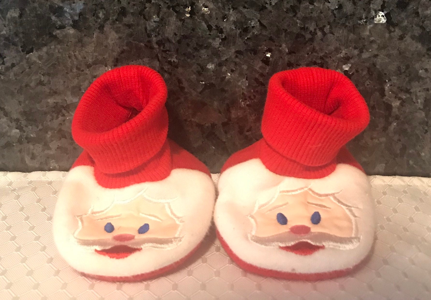 Baby Santa Christmas Booties 0-6 Months