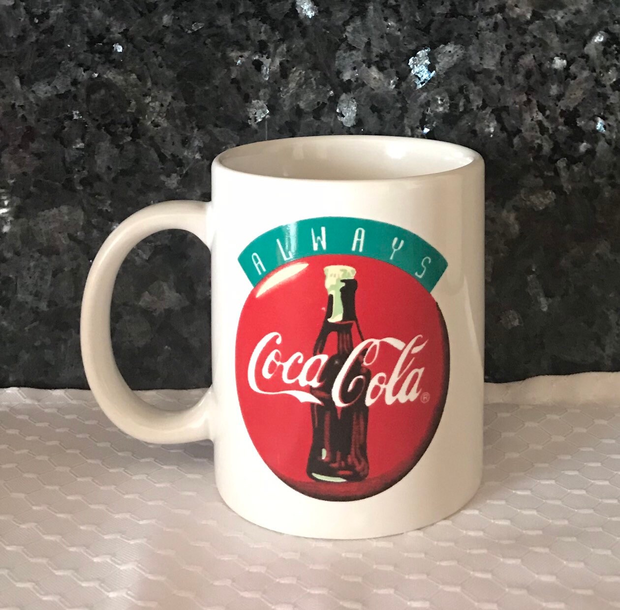 Coca Cola Brand Dinnerware & Mugs marketed by Gibson